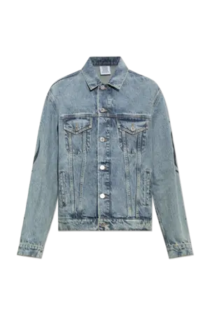 Vetements Denim Jacket With 'vintage' Effect - Blue