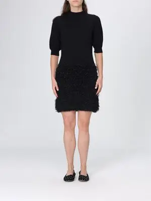 TWINSET Short-sleeved Knit Mini Sheath Dress