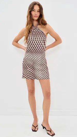 REFORMATION Opaline Silk Mini Dress
