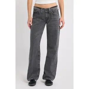 Pinstriped Jeans For Women