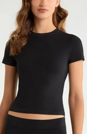 BLOO Sculpting Stretch Cotton Jersey T-shirt - Black