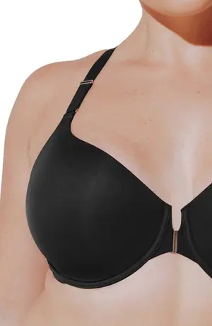THIRDLOVE Comfortstretch Underwire Front Close Racerback Bra - Black