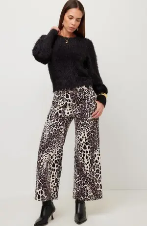 Fifteen Twenty Lia Shirred Sleeve Sweater - Black