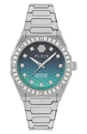 Philipp Plein Deluxe Bracelet Watch With Crystal Accents