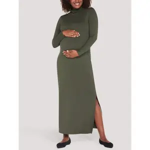 Motherhood Maternity Long Sleeve Knit Maxi Dress - Deep Depths