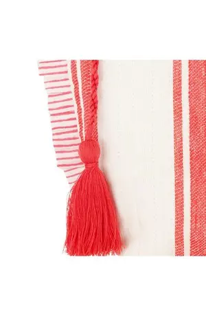 MER ST. BARTH La Plage Ruffle Pouch - Red