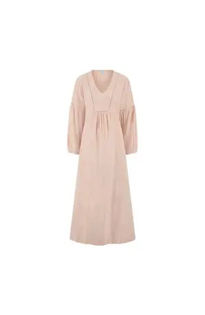 MER ST. BARTH Long Sleeve Kelly Kaftan - Rosé