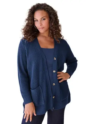 Roaman's Frill Cardigans For Women