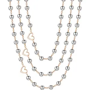 REJECTED HEARTS CLUB La Princesa Hematite 3-layer Necklace
