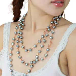 REJECTED HEARTS CLUB La Princesa Hematite 3-layer Necklace