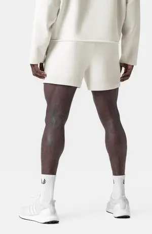 ASRV Waffle Knit Sweat Short With Antibacterial Technology - Cream