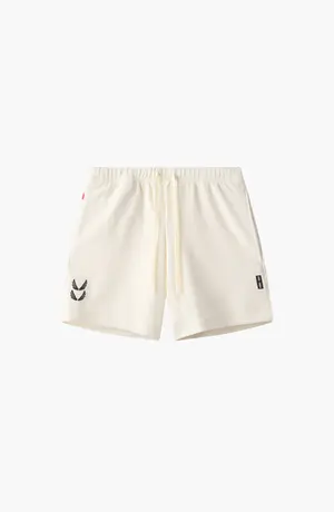 ASRV Waffle Knit Sweat Short With Antibacterial Technology - Cream