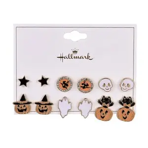 HALLMARK Halloween 6-pair Stud Earring Set