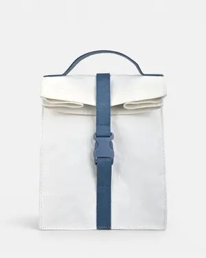 OUT OF THE WOODS Paper Sack Lunch Cooler - White