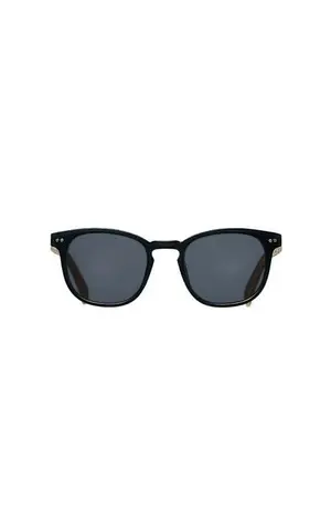 INTI EYEWEAR Wooden Temple Polarized Sunglasses - Black