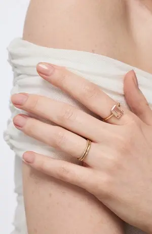 ANA LUISA Solid Yellow Gold Sapphire Ring