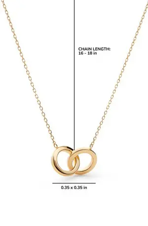 ANA LUISA Solid Yellow Duo Links Necklace