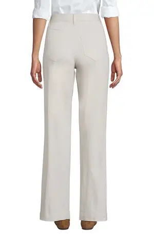 LANDS' END High Rise Wide Leg Chino Pants