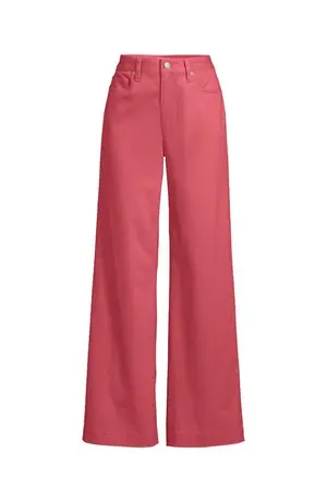 LANDS' END High Rise Wide Leg Chino Pants - Soft Mojave Rose