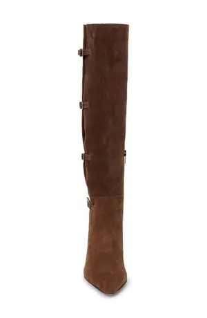 Matisse Priscilla Knee-high Suede Boots - Dark Brown