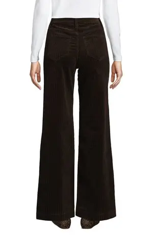 LANDS' END High Rise Wide Leg Corduroy Pants