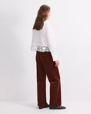 SPORTSCRAFT Gracie Cropped Lace Shirt