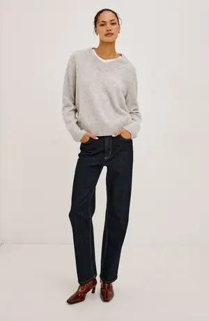 Rails Lidya V-neck Sweater Relaxed Fit, Long Sleeve