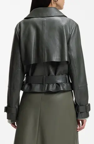 BOSS Satela Leather Jacket