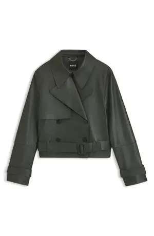BOSS Satela Leather Jacket
