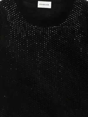 P.a.r.o.s.h Rhinestone-embellished Knitted Top