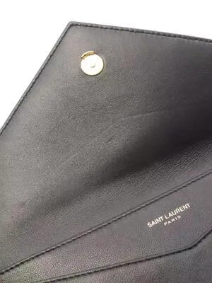 Saint Laurent Quilted Leather Clutch Bag