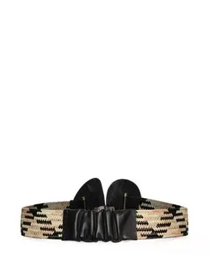 Johanna Ortiz Echoes Of The Frontier Belt With Shell-motif Buckle - Neutrals