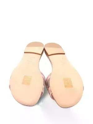 Dior Dway Toile De Jouy Slide Sandals - Pink