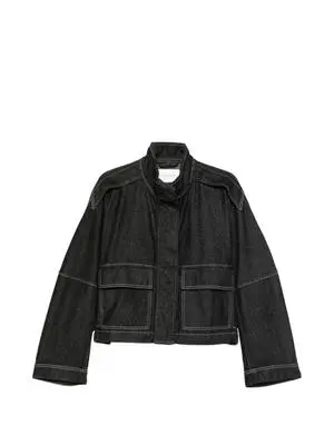 Christian Wijnants Contrast Stitch Denim Jacket - Black