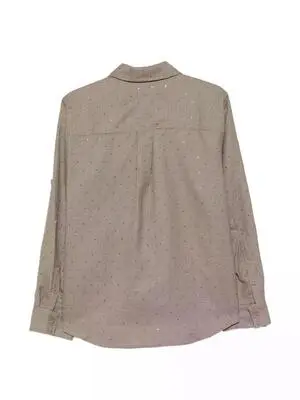 P.a.r.o.s.h Embellished Check Shirt - Neutrals