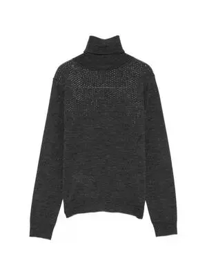 P.a.r.o.s.h Rhinestone Embellished Roll Neck Top