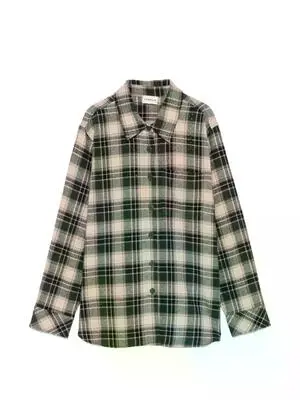 P.a.r.o.s.h Embellished Check Shirt - Neutrals