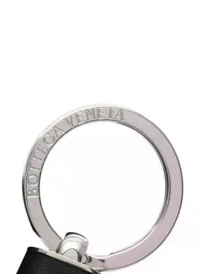 Bottega Veneta Intrecciato Key Ring - Black