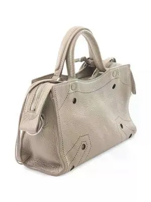 Balenciaga 2000s Mini Blackout City Tote Bag