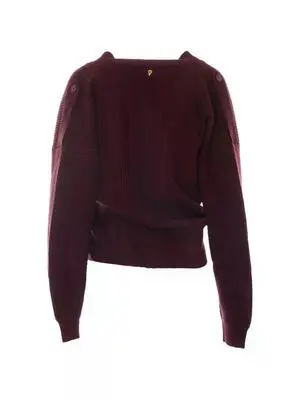 DONDUP Ribbed-knit Cardigan With Detachable Waist Belt
