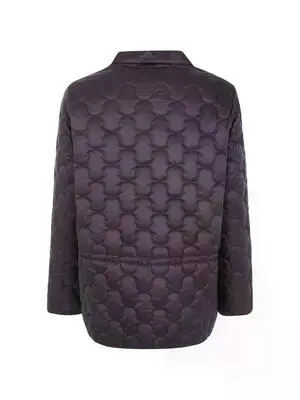 WHYCI Quilted Button-up Jacket With Drawstring Waist