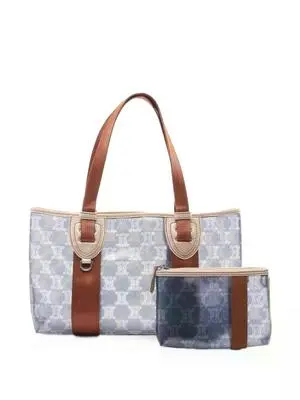 Celine 2010s Macadam Tote Bag - Blue