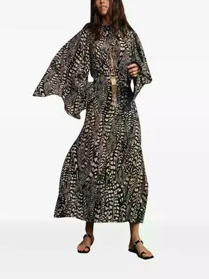 Johanna Ortiz Maiden Voyage Midi Dress - Black
