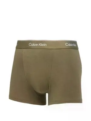 Calvin Klein Logo-waistband Trunks Set Of Three