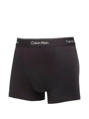 Calvin Klein Logo-waistband Trunks Set Of Three