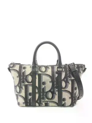 Dior 25 Weekender Maxi Oblique Two-way Handbag - Neutrals