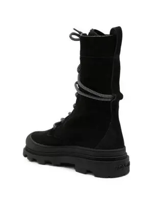 Moncler Vera High Lace-up Suede Boots