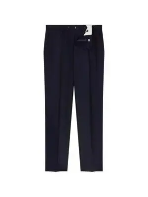 FURSAC Virgin Wool Tailored Trousers - Blue