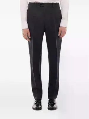 FURSAC Pressed-crease Tailored Trousers - Grey