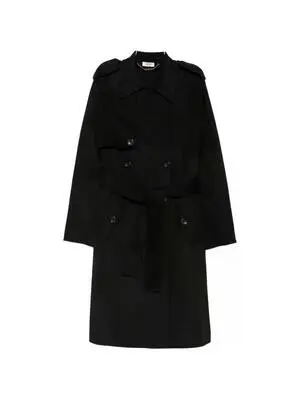 Liu Jo Double-breasted Belted Coat With Notched Lapels